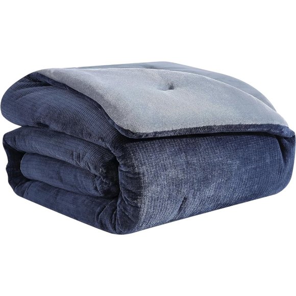 UGG | Bedding | Ugg Brody 5pc Reversible King Comforter Set Navy Blue ...